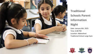Traditional Schools Parent Information Night | Abbotsford School District